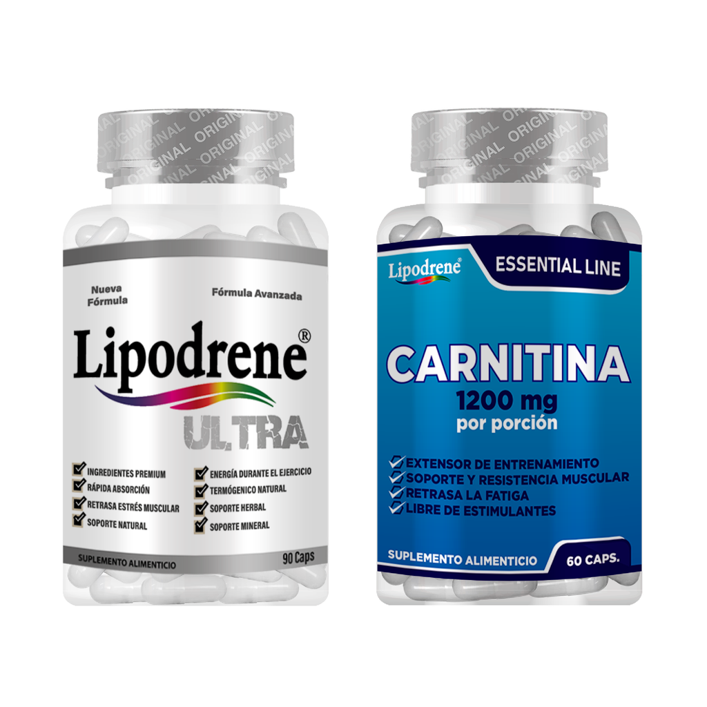 Combo Lipodrene Ultra + Carnitina Lipodrene | Lipodrene